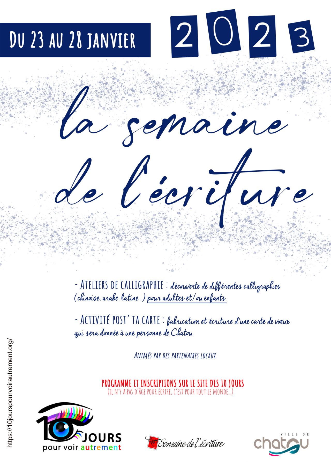 La Semaine de l’Écriture 2023 | 10 jours pour voir autrement